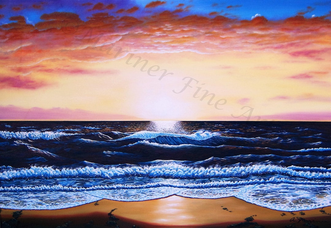 Ocean Sunset - Etsy