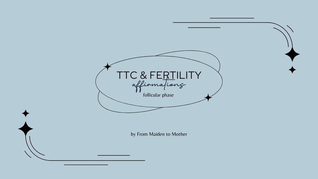 Fertility Affirmation Cards – Follicular Phase Focus | Printable ...