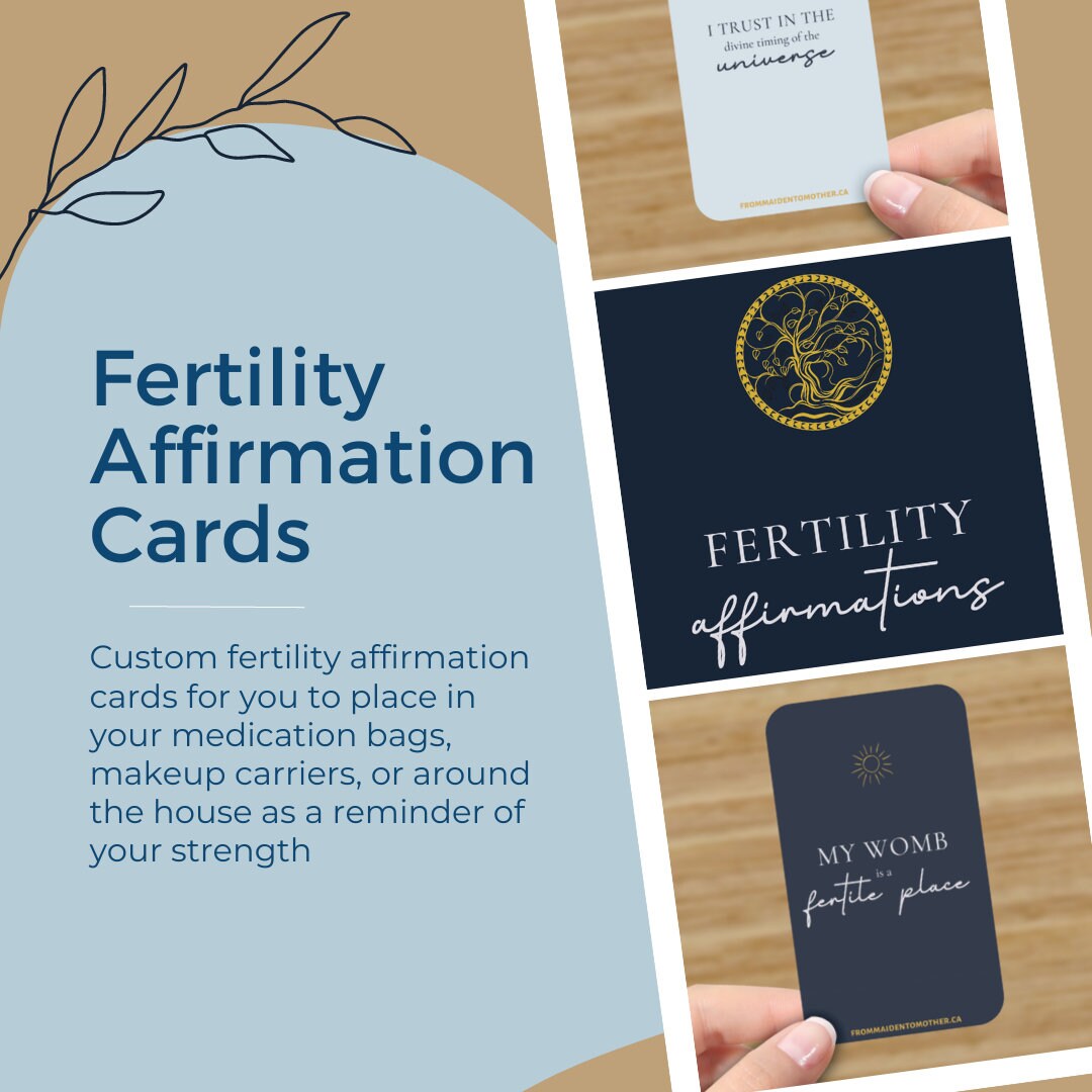 Fertility Affirmation Cards - Etsy