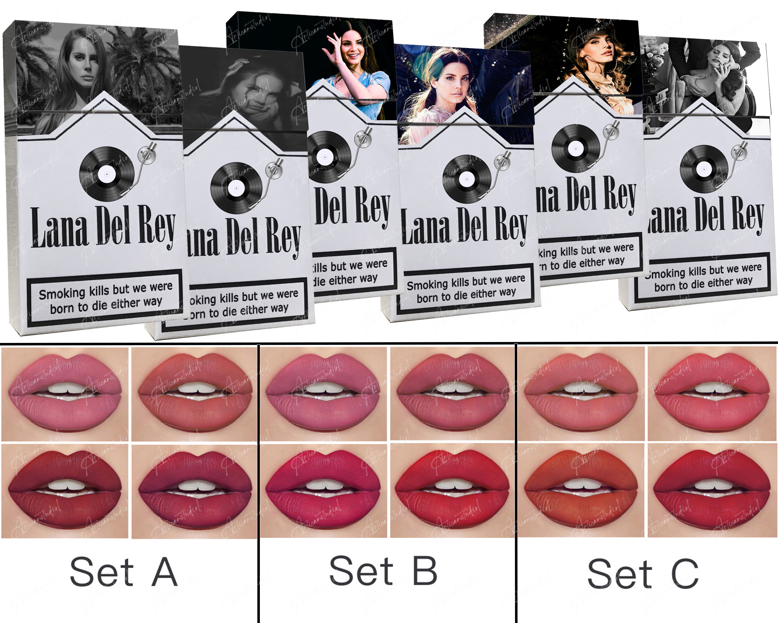 Lana Del Rey Lipstick Lana Del Rey Poster Box Personalized - Etsy Canada