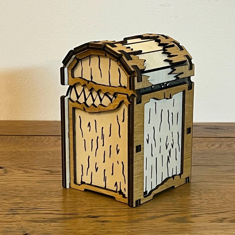 Made to Order 110 Card DND Inspired Mimic Deck Box With Magnet Locking ...