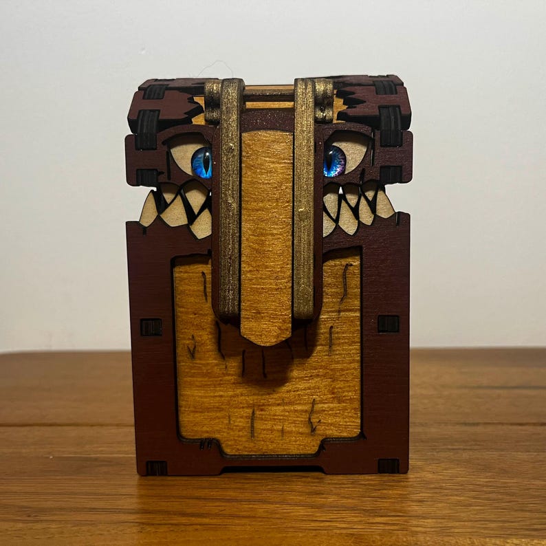 Made to Order 110+ Card DND Inspired Mimic Deck Box With Magnet Locking ...