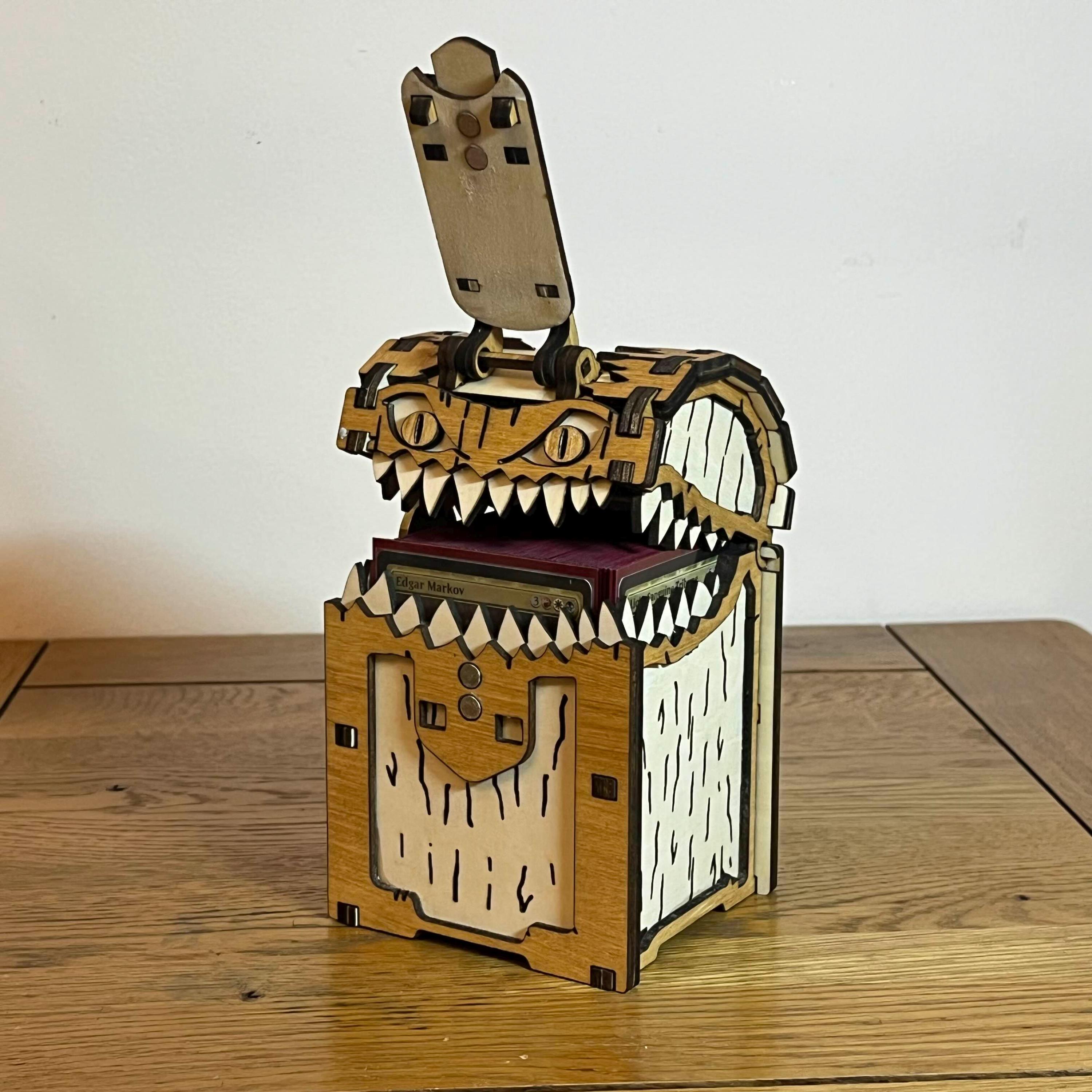 Made to Order 110 Card DND Inspired Mimic Deck Box With Magnet Locking ...
