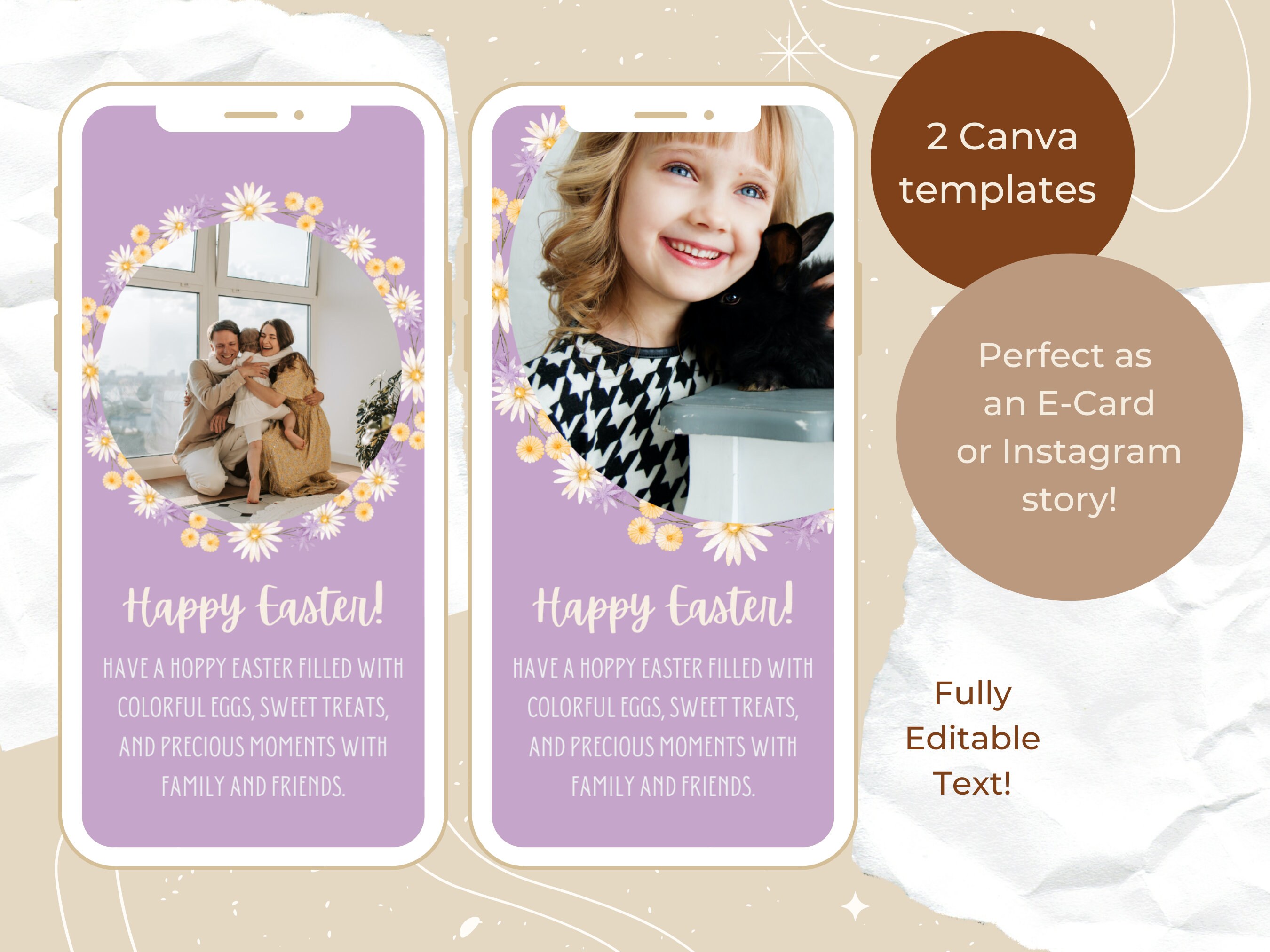 Custom E-card Editable Canva Template With Photo Greeting Card - Etsy
