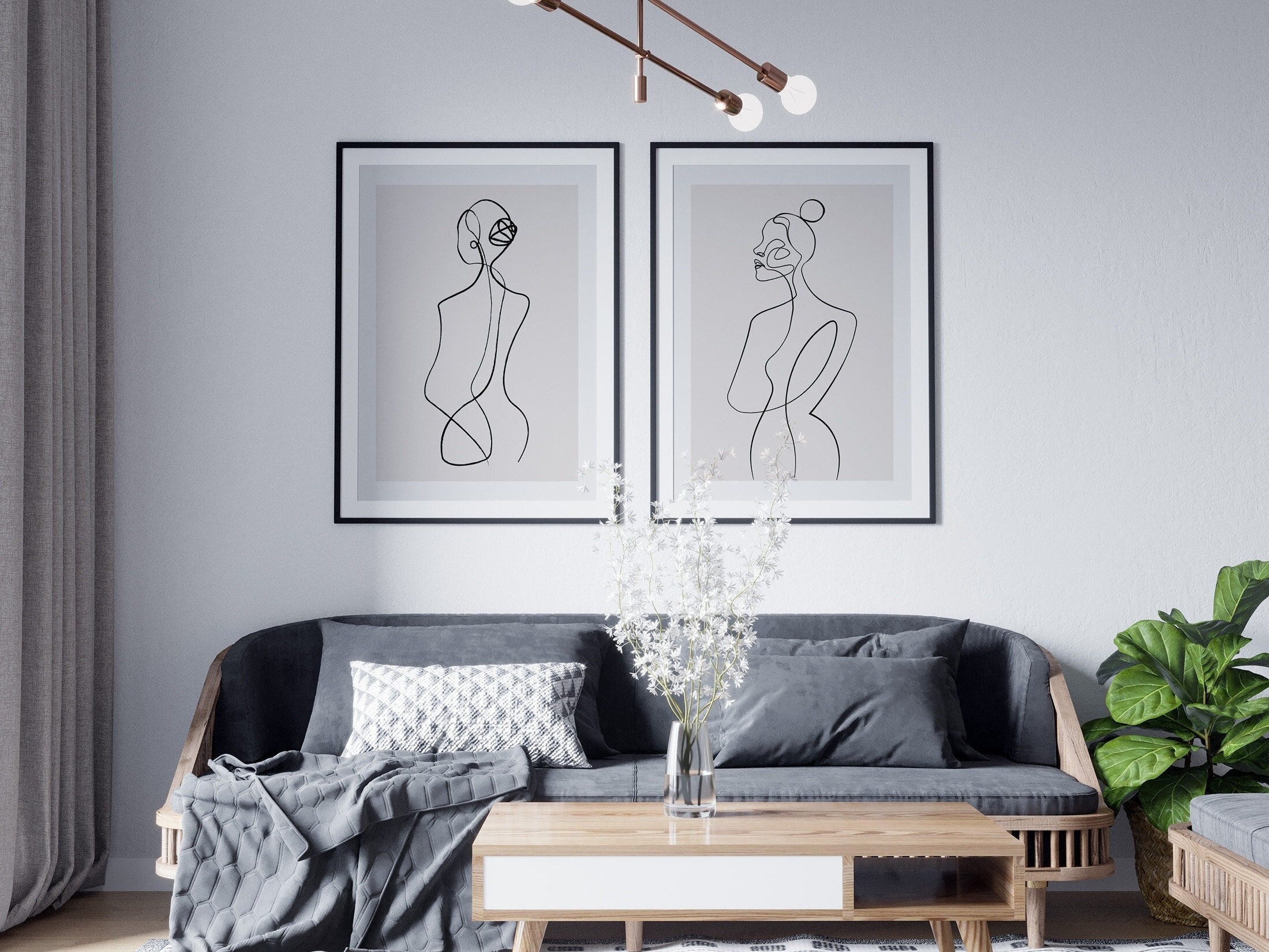 Set of 3 Printable Line Art Posters Line Art Woman Body Prints Line Art Set of 3 Prints Abstract ...