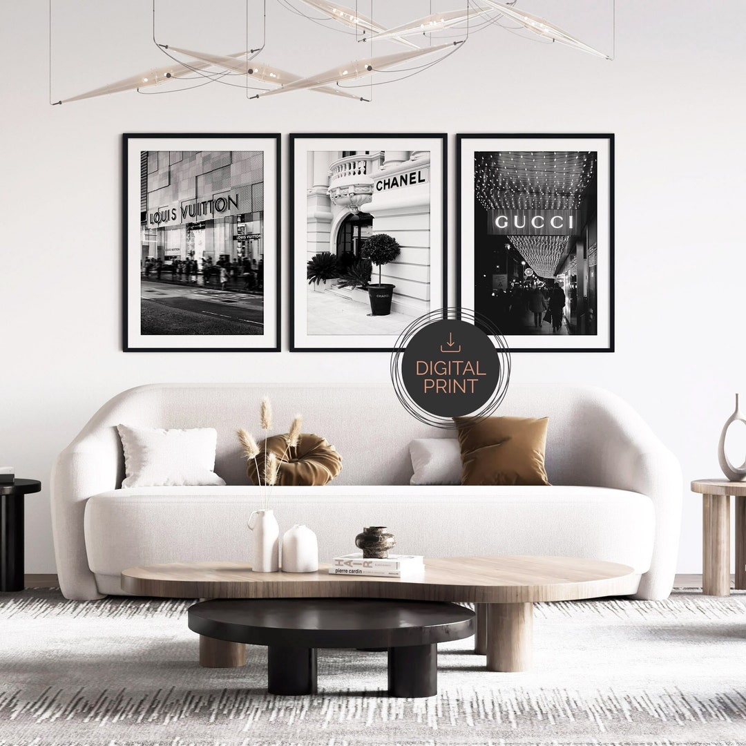 PRINTABLE Fashion Posters Set of 3 Fashion Wall Art Set of 3 Luxury ...