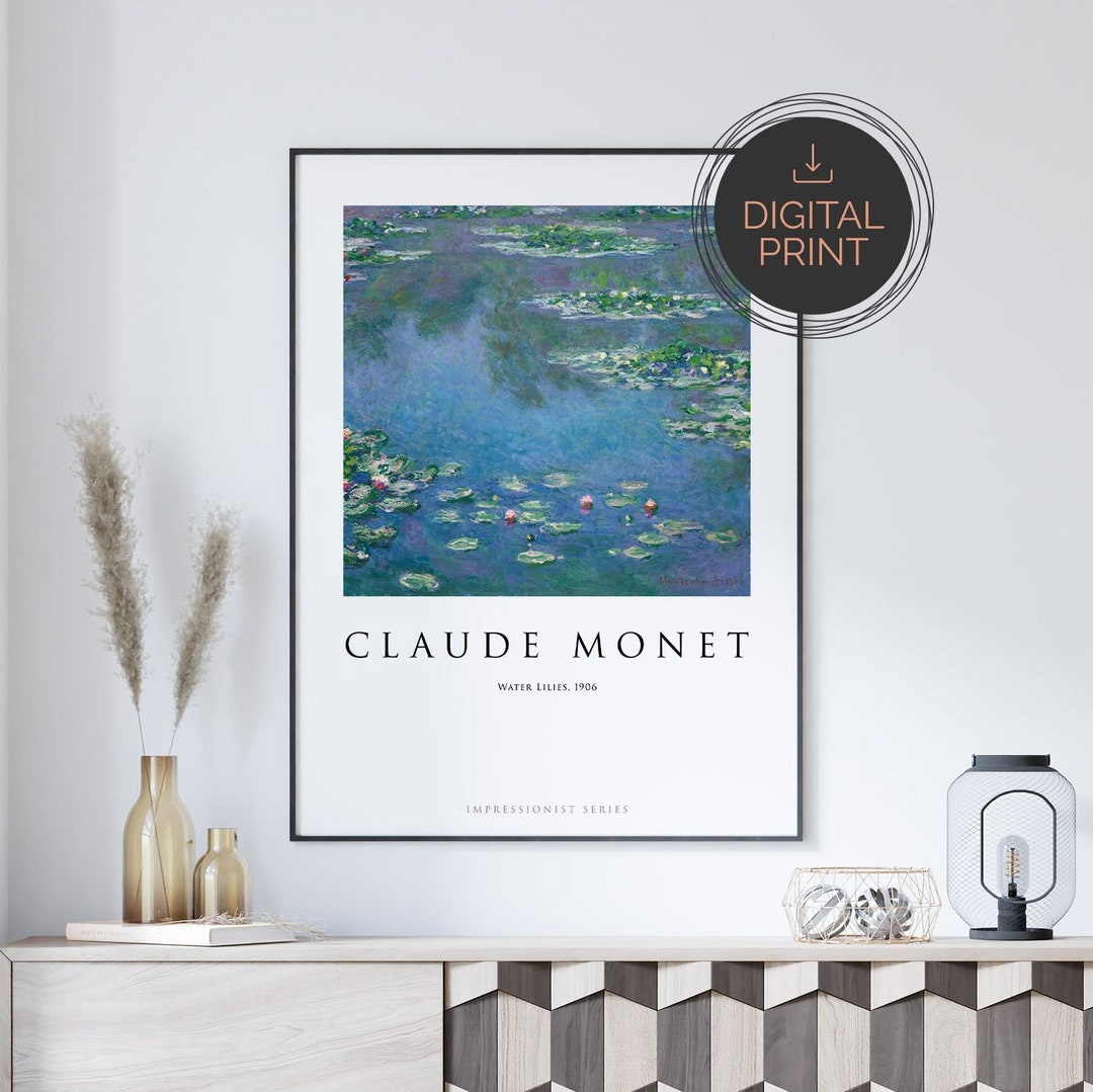 PRINTABLE Monet Print Digital Download Monet Water Lilies Print ...