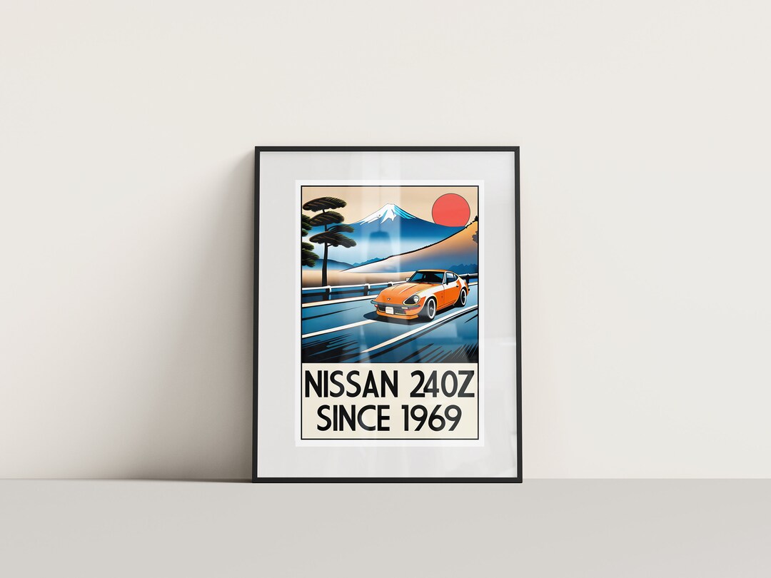 Nissan 240Z Retro Style Japanese Datsun 240Z Fairlady JDM - Etsy