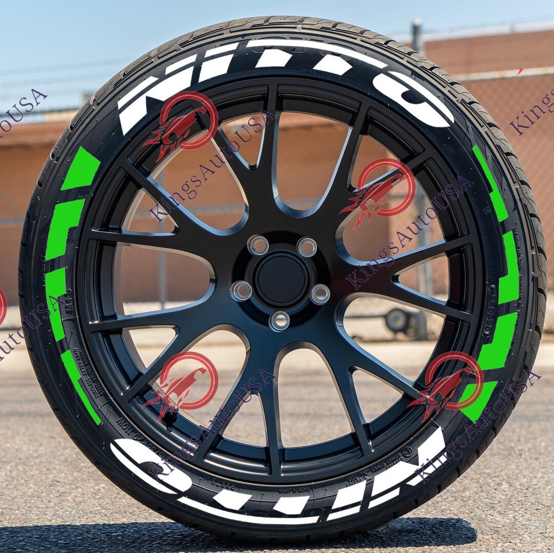 Nitto Permanent Tire Lettering Rubber Stickers 1.25 for - Etsy