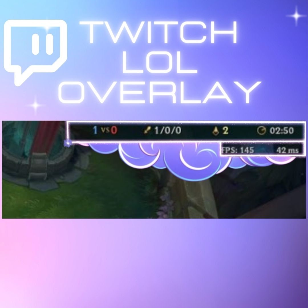 League of Legends Pink Glitter Overlay | Twitch Overlay for OBS | LOL ...
