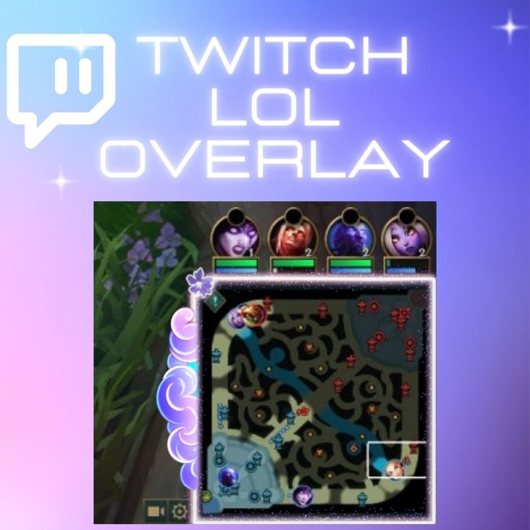 League of Legends Pink Glitter Overlay | Twitch Overlay for OBS | LOL ...