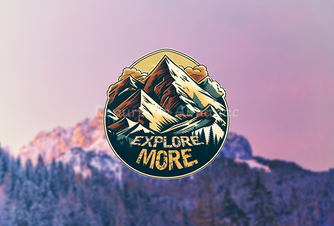 Explore More Printable Mountains Sticker - Etsy