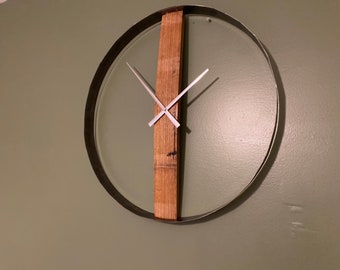 Whisky Barrel Clock - Etsy