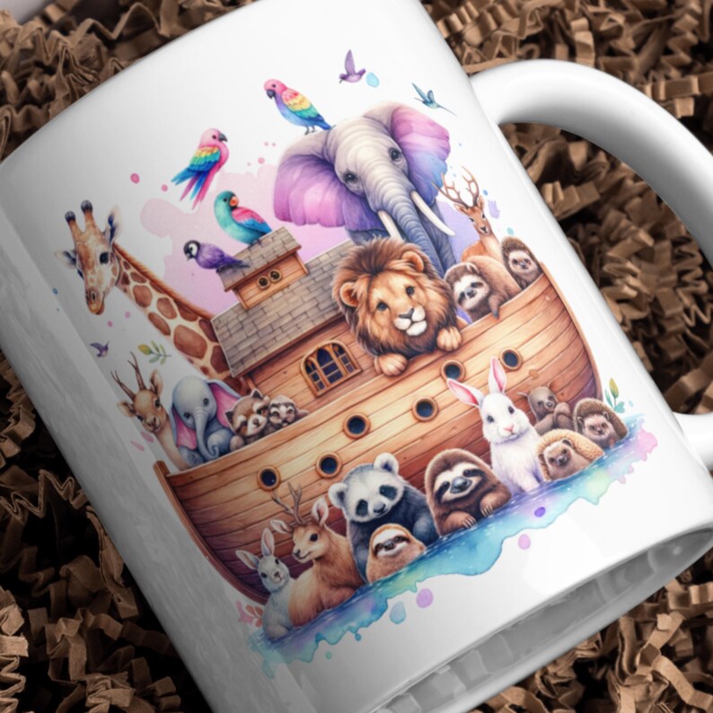 Watercolor Noah's Ark Clipart PNG, Christian Clipart Set, Noah's Ark ...