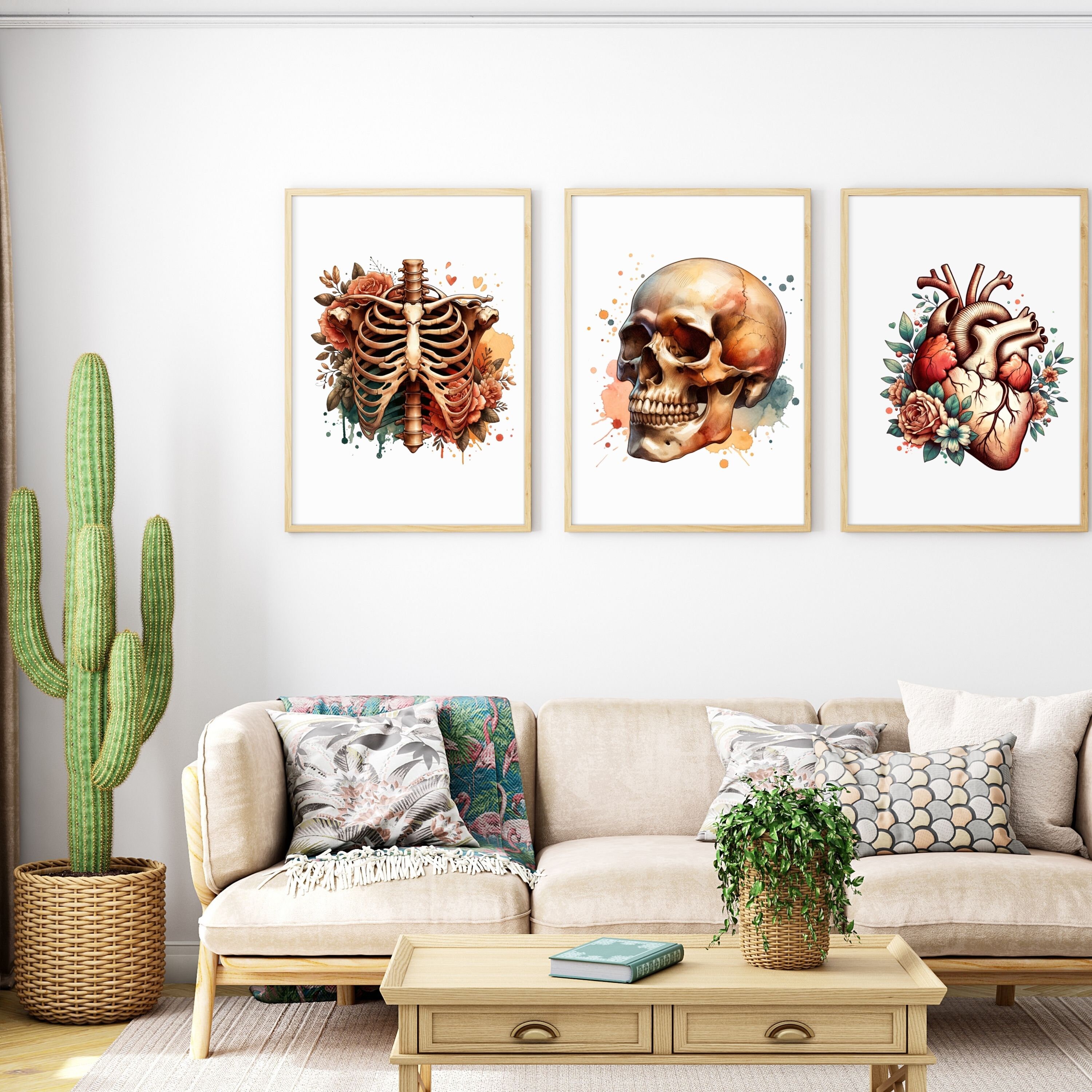 Watercolor Human Anatomy Ephemera Clipart Bundle, Watercolor Clipart ...