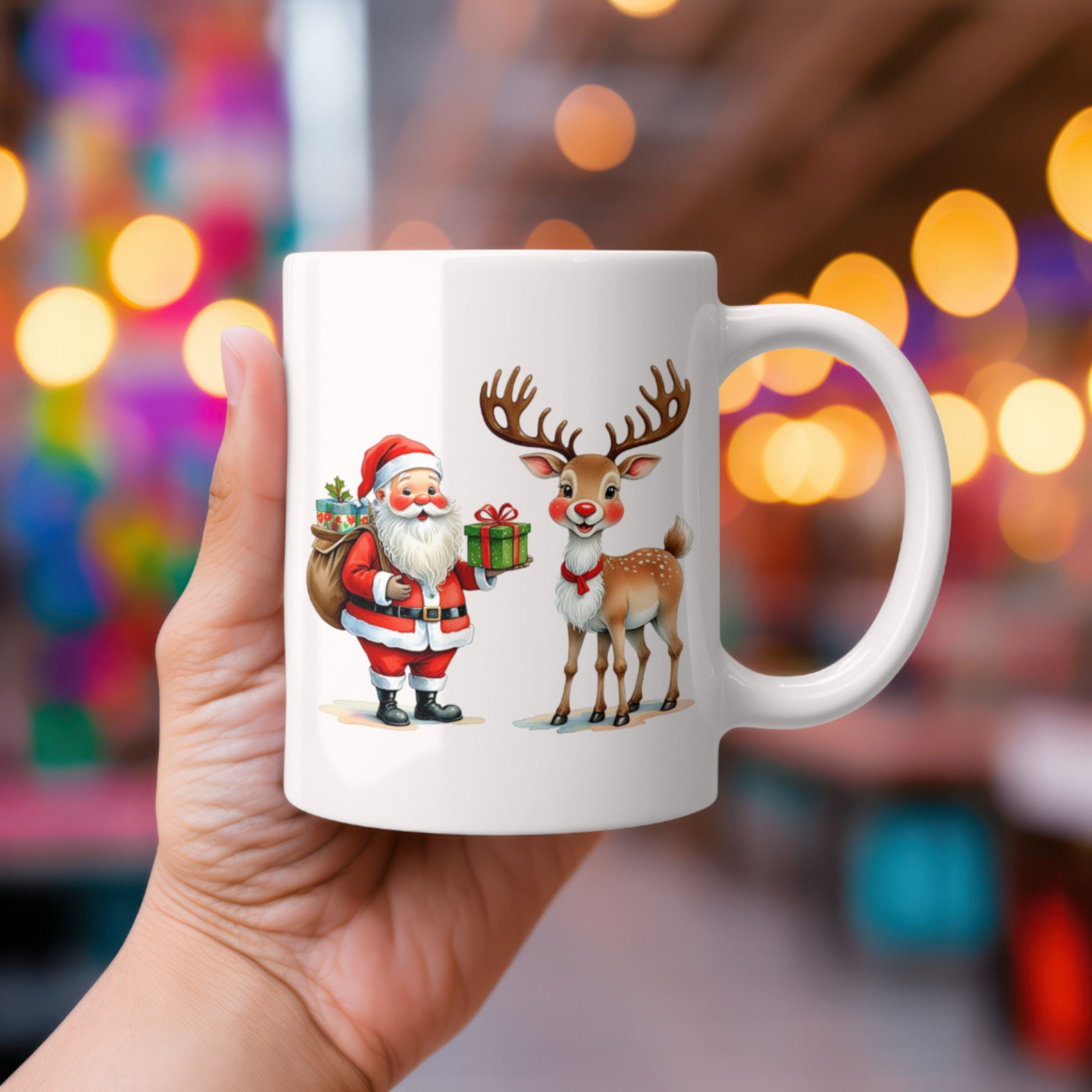 Watercolor Santa Claus Clipart, PNG, Christmas Clipart, Santa Claus PNG ...