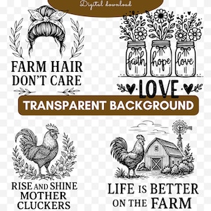 Farmhouse SVG Bundle | Funny Farm Sayings SVG | Country Life Clipart ...