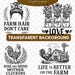 Farmhouse SVG Bundle | Funny Farm Sayings SVG | Country Life Clipart ...