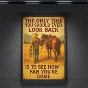 Vintage Western Poster Bundle, Cowboy Quote Wall Art Prints, Rustic ...