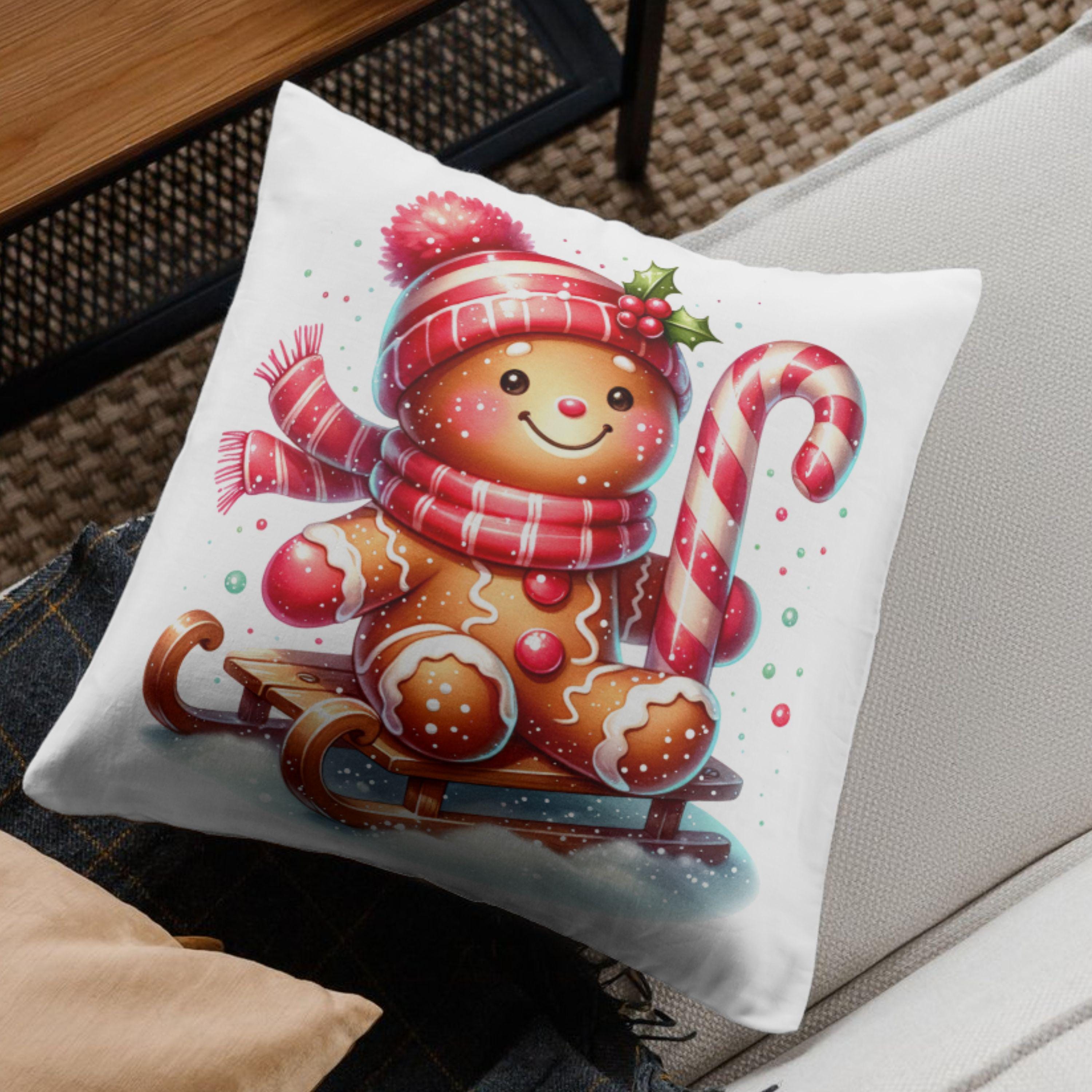 Watercolor Christmas Gingerbread Man Clipart, Christmas Clipart ...