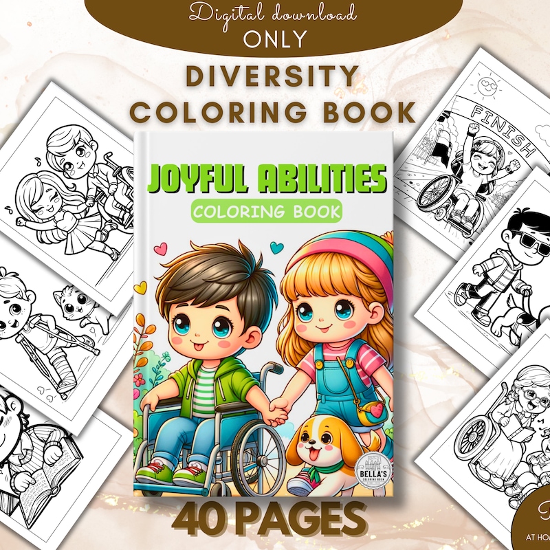 Diversity Colouring Book - Etsy