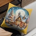 Watercolor Round Christmas Scenes Bundle, Christmas Landscapes ...