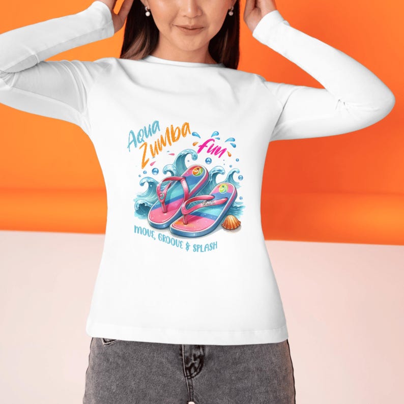 Watercolor Aqua Fitness Logo Bundle, Aqua Zumba Clipart Set, Aqua ...