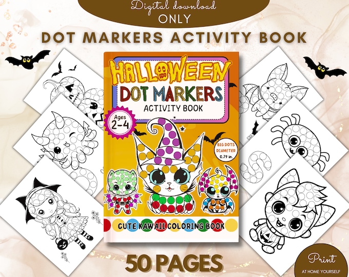 Halloween Toddler Printable Activities Dot Sticker Printable Preschool ...