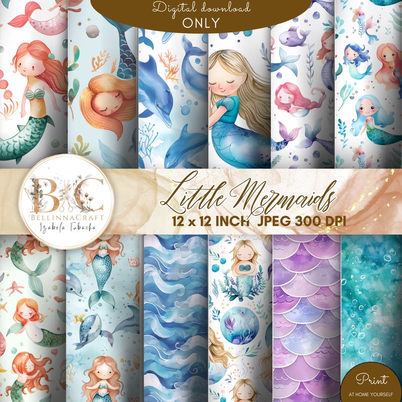 Mermaid Paper - Etsy