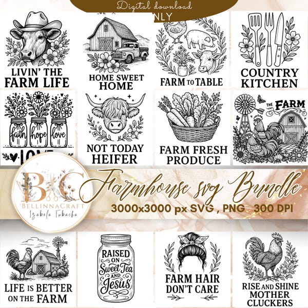 Country Kitchen Svg - Etsy