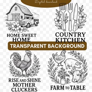 Farmhouse SVG Bundle | Funny Farm Sayings SVG | Country Life Clipart ...