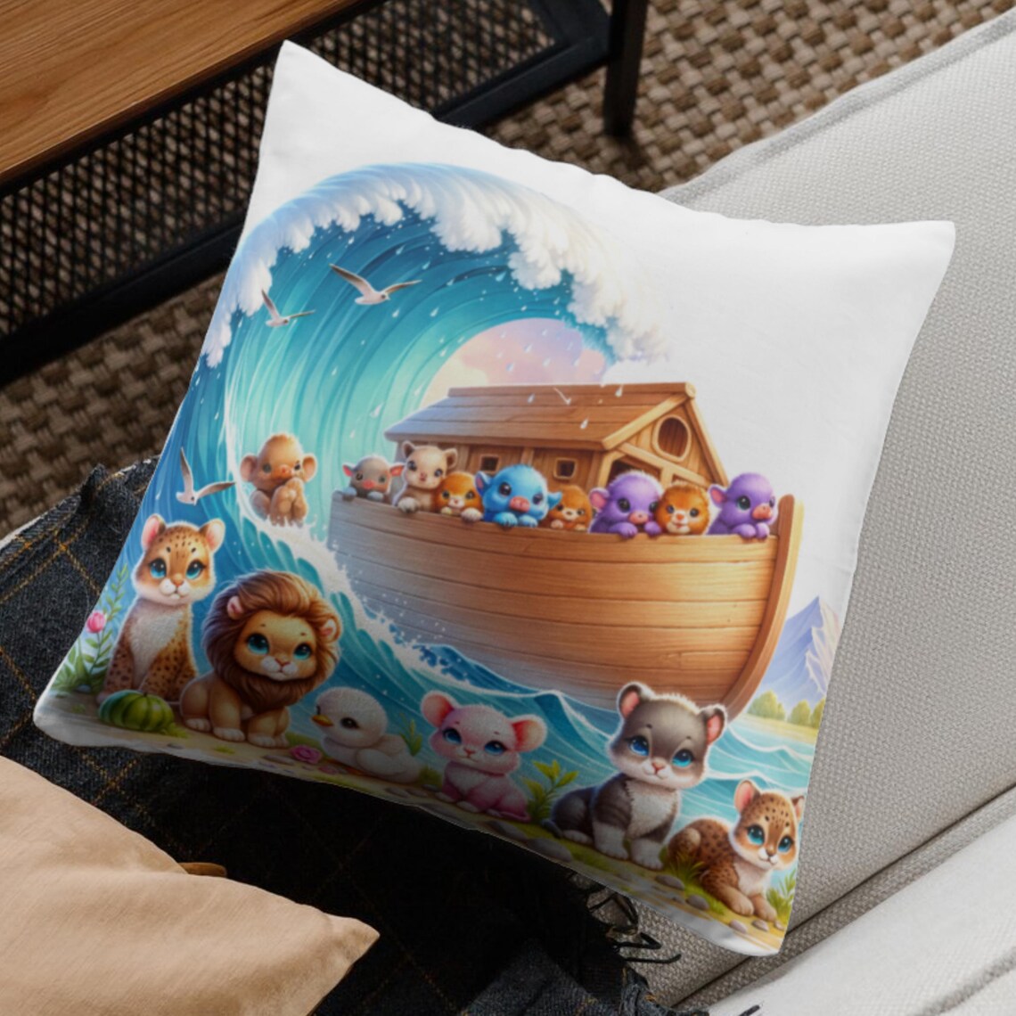 Watercolor Noah's Ark Clipart PNG, Christian Clipart Set, Noah's Ark ...