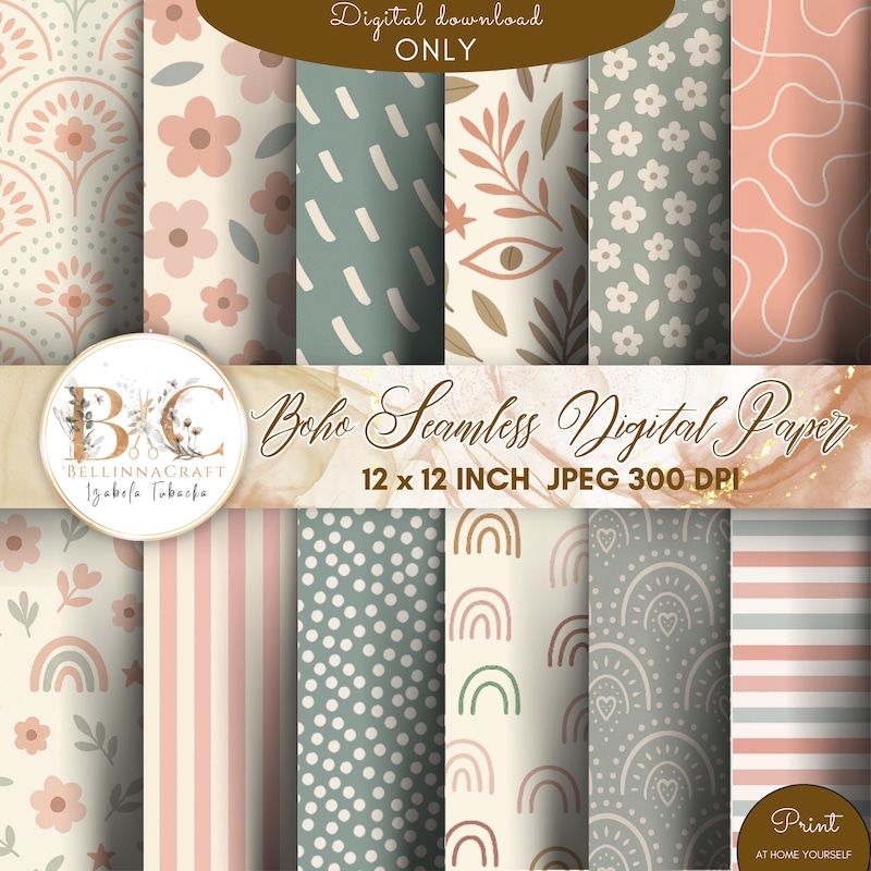 Boho Decoupage Paper - Etsy