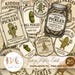 Vintage Pickles Labels Clipart, Retro Pickle Jar Labels for Canning ...
