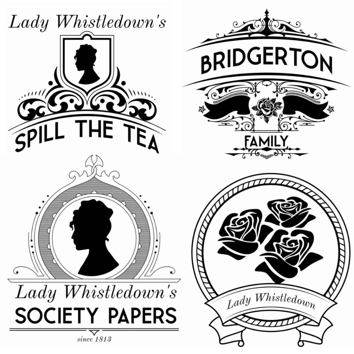 Spill the Tea Lady Whistledown's PNG, SVG, TV Show Png, Whistledown ...
