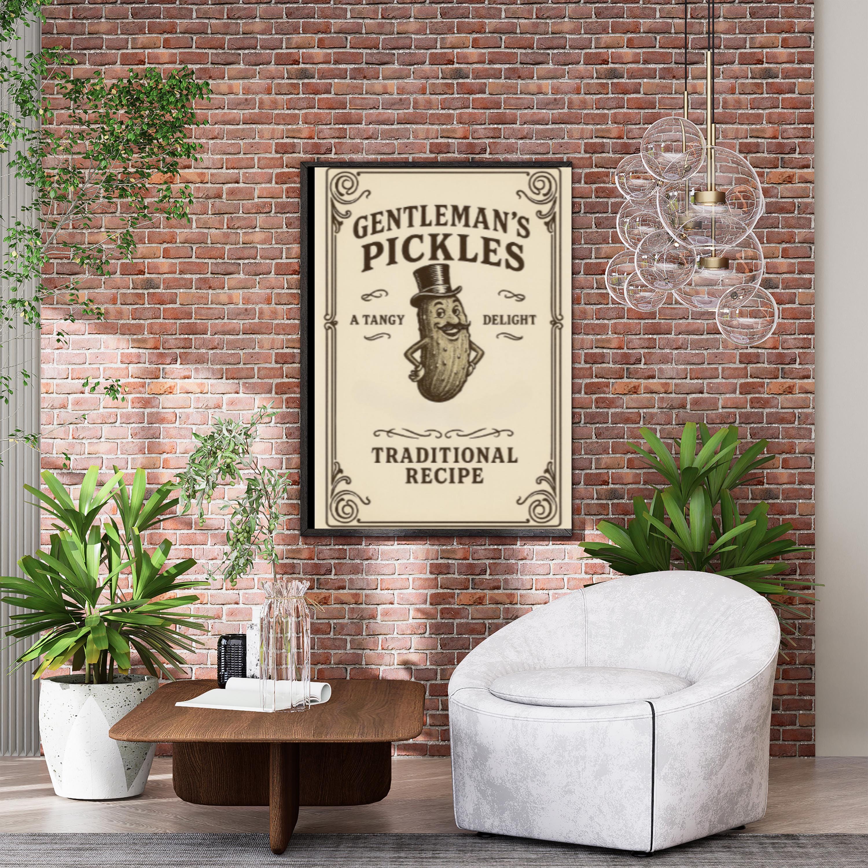 Vintage Pickles Labels Clipart, Retro Pickle Jar Labels for Canning ...