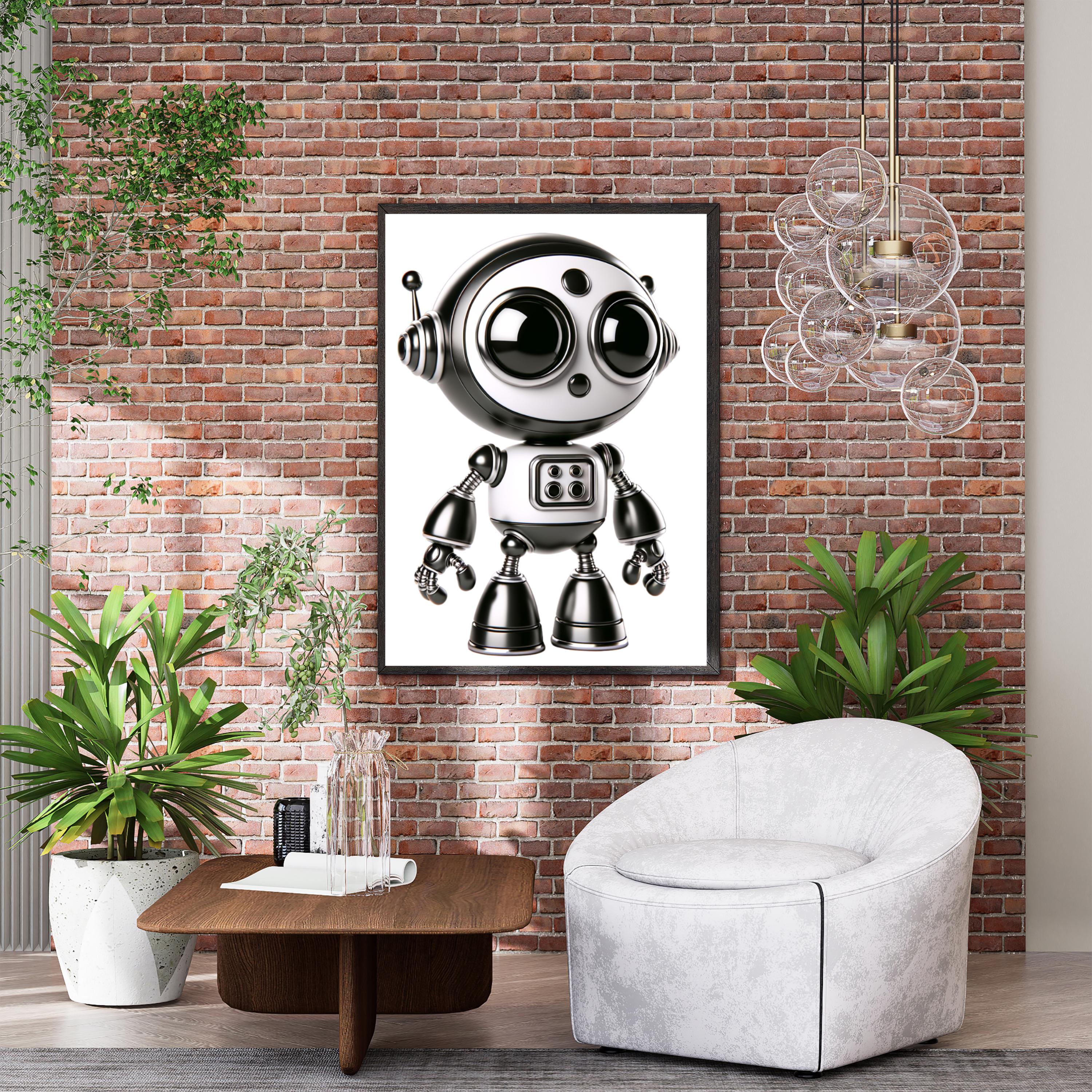 Cute Robot Clipart 3D for Kids, Kids Robot Graphics, 3D Cartoon Robots ...