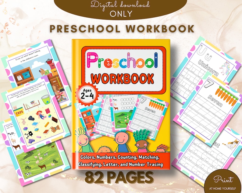 Libro de trabajo preescolar para niños, habilidades de pensamiento para ...