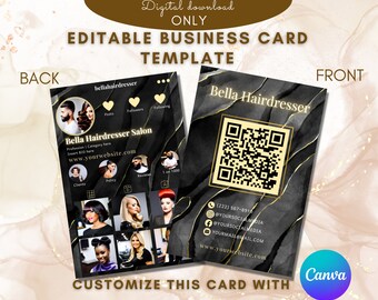 Instagram Profile Business Card Card Canva Template Digital Business ...