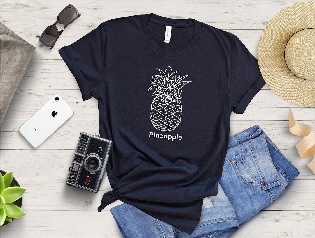 Pineapple Shirt, Pineapple T-shirt, Vacation Shirt, Fruit Shirt, Tropical Shirt, Beach Shirt ...