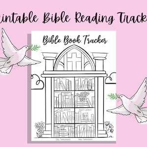 Printable Bible Reading Tracker: Coloring Page (digital Download) - Etsy