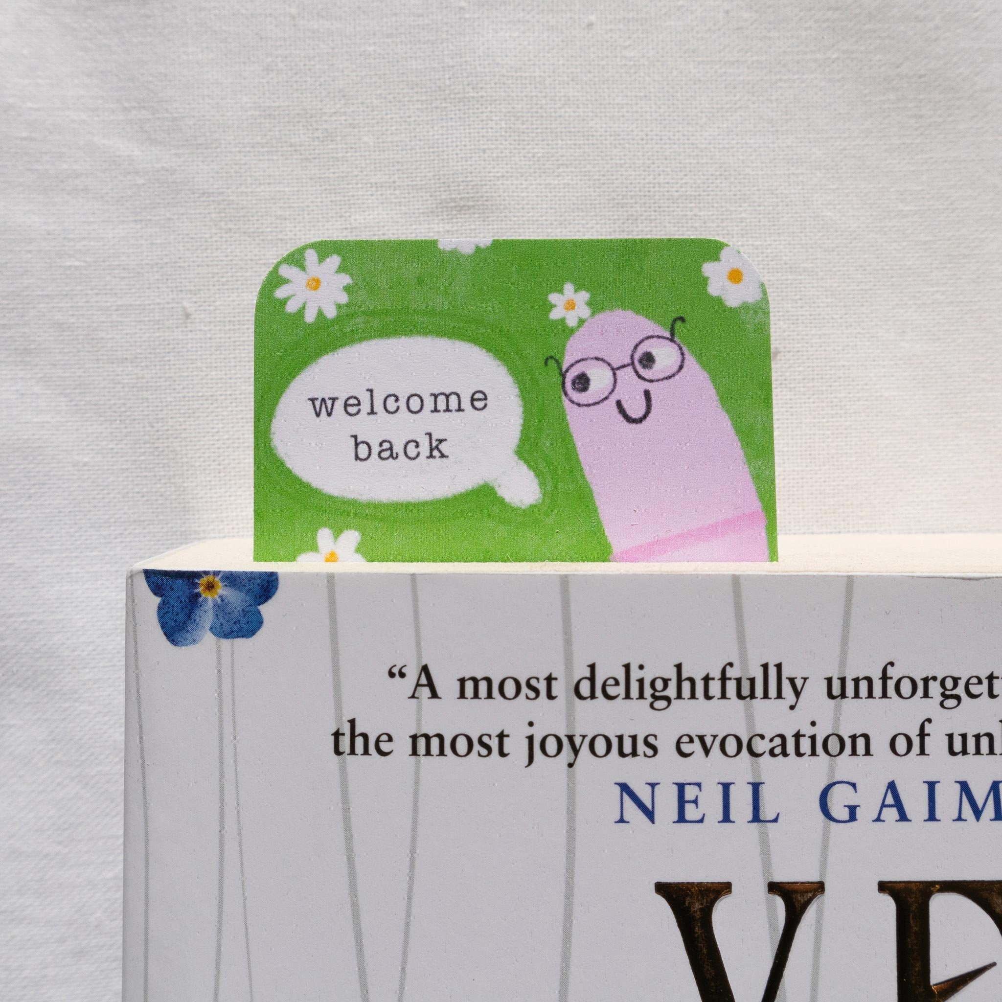 Welcome Back You're on This Page Illustrated Worm Bookmark, Irish ...