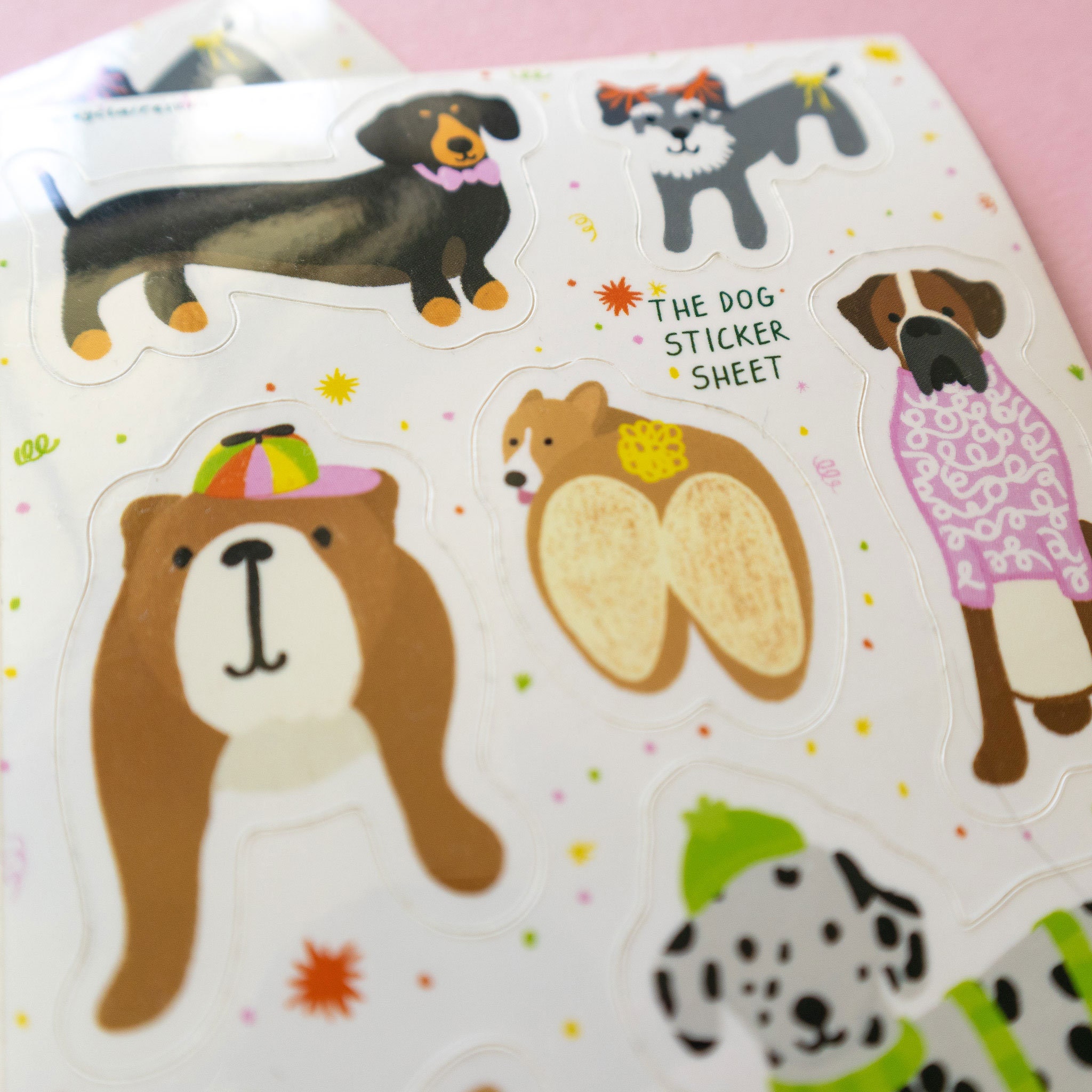 Cute Illustrated Dog A6 Sticker Sheet With 7 Stickers, Sausage Dog ...