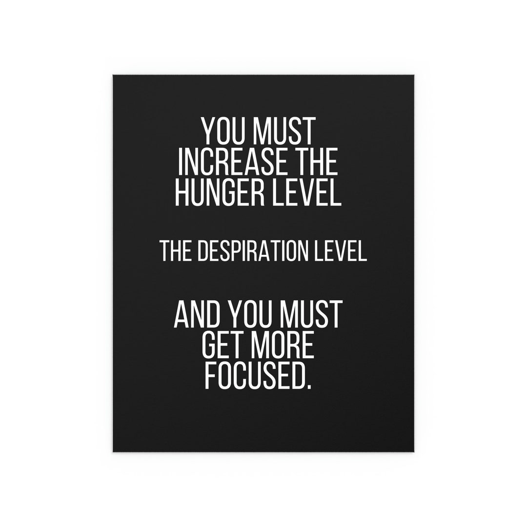 Focus Motivation Poster - Etsy