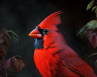 Red Dragon Digital Download Art Print 300 DPI at 7inx7in - Etsy