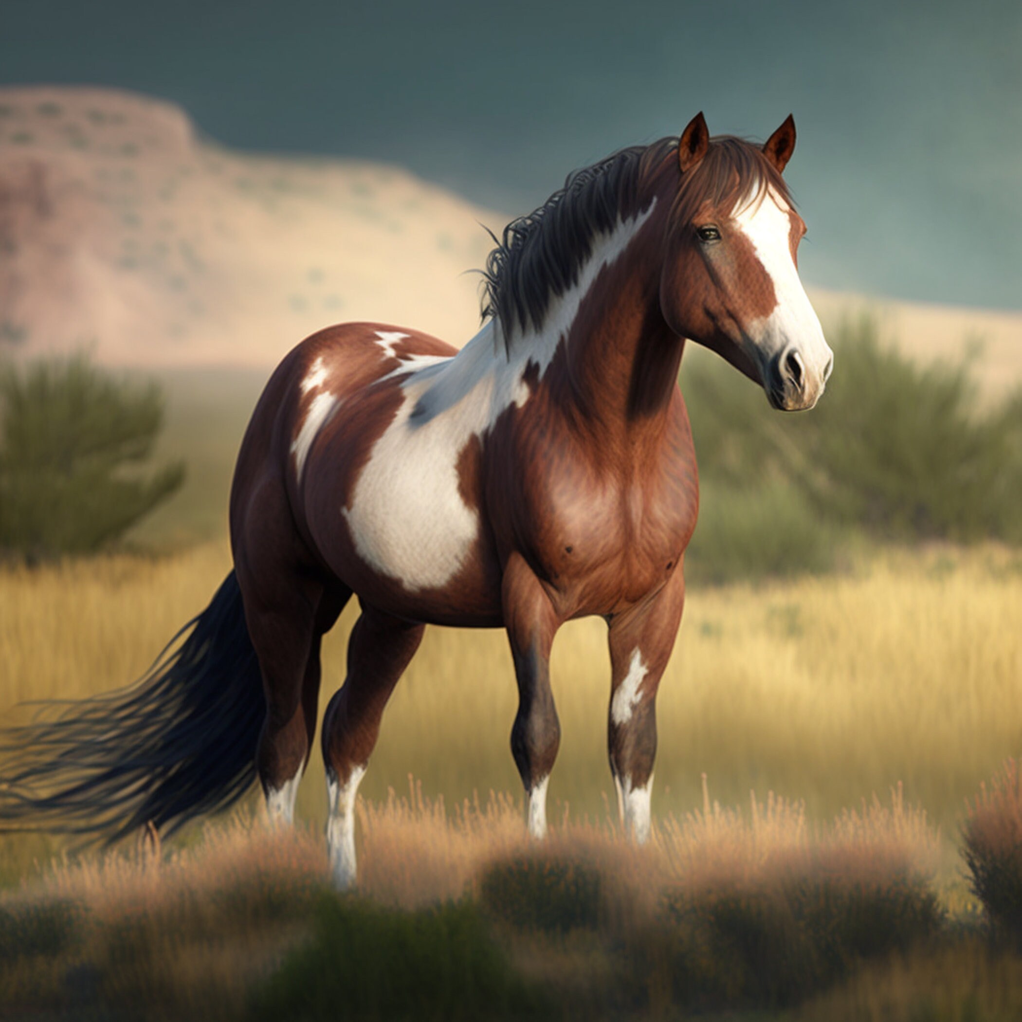 Wild Paint Horse Wallpaper