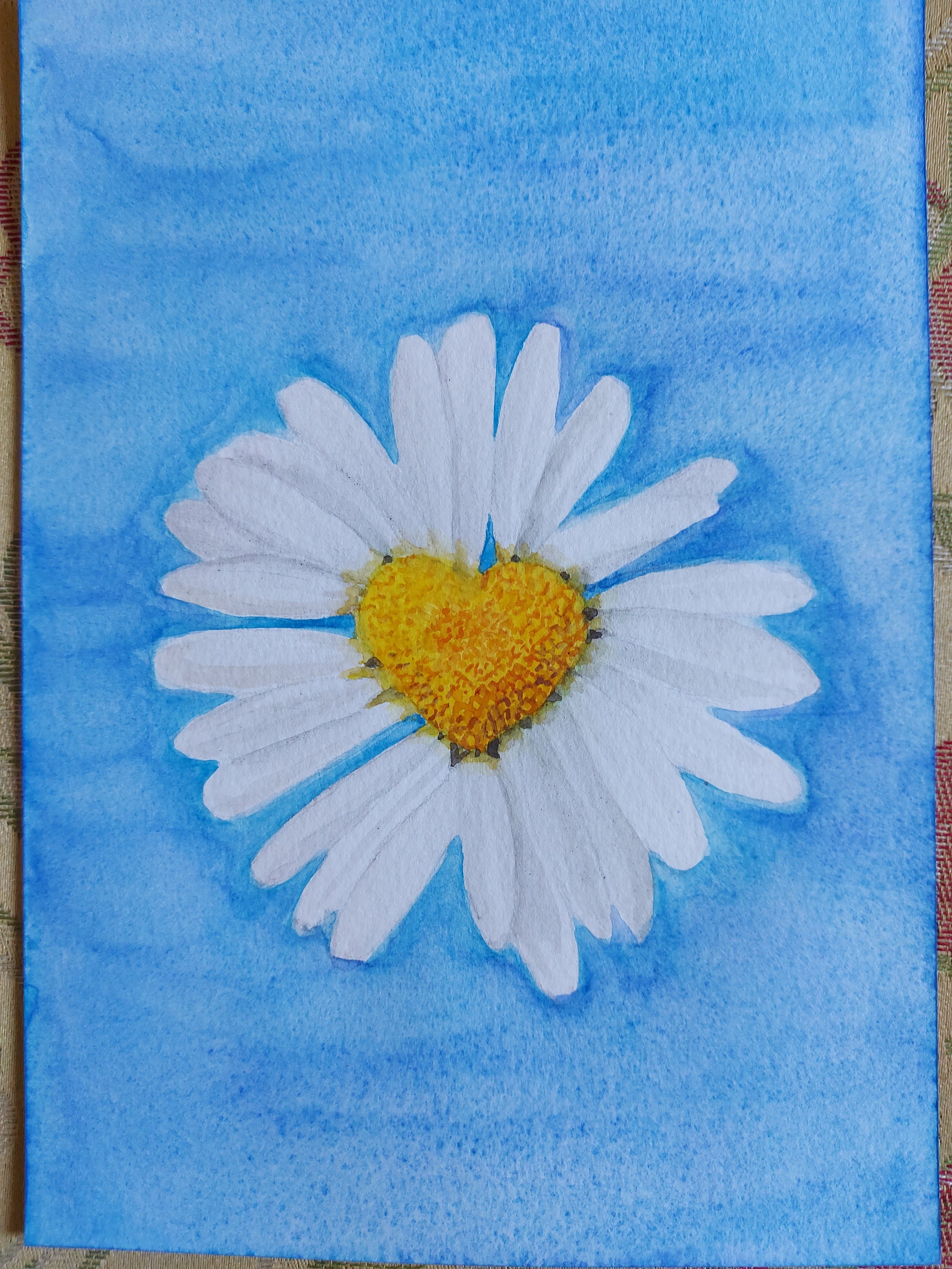 Beautiful Daisy, Original Watercolor Painting - Etsy