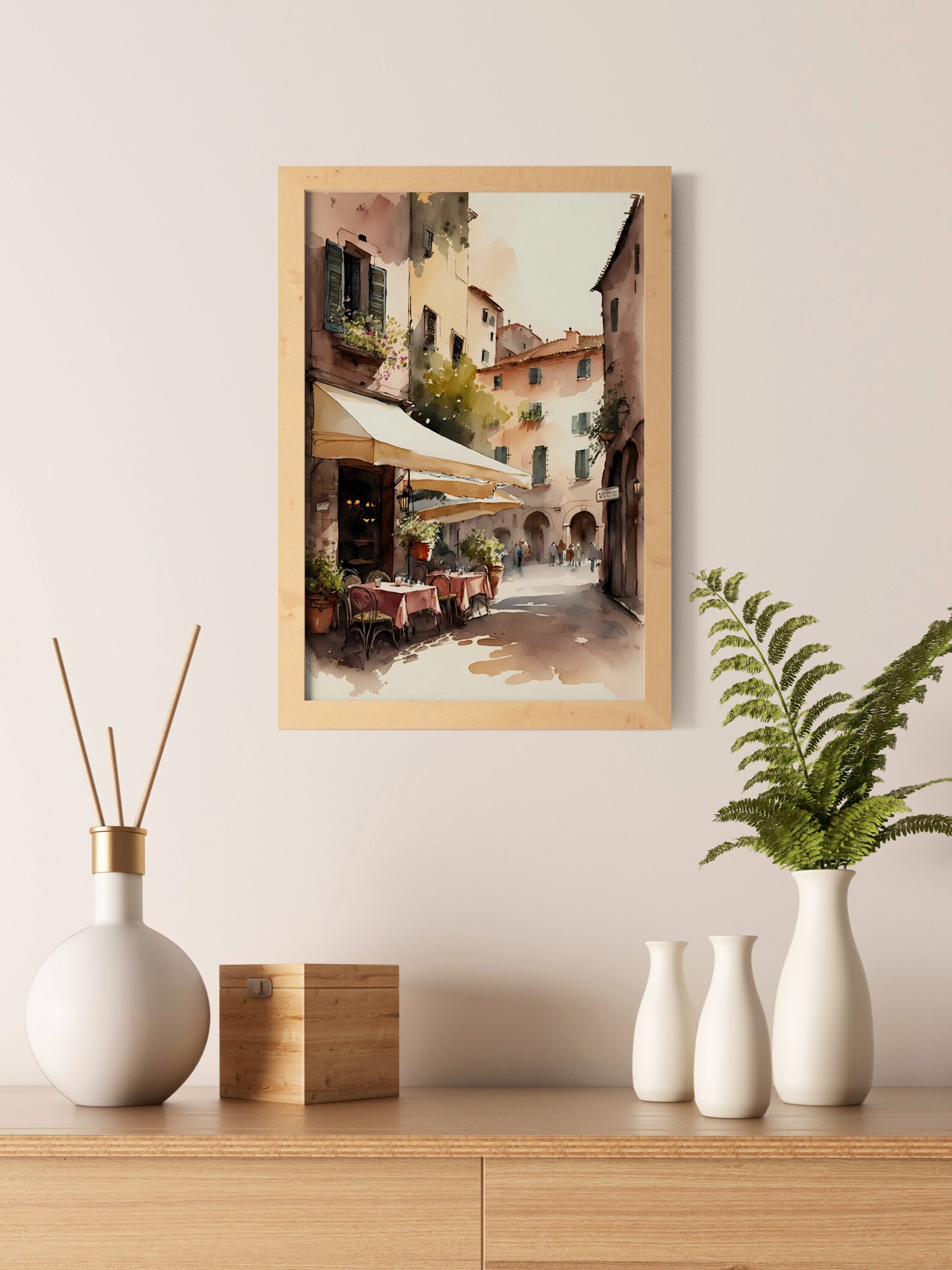 Small Restaurant in Rome Wall Art, Italy Printable Art, High Quality ...