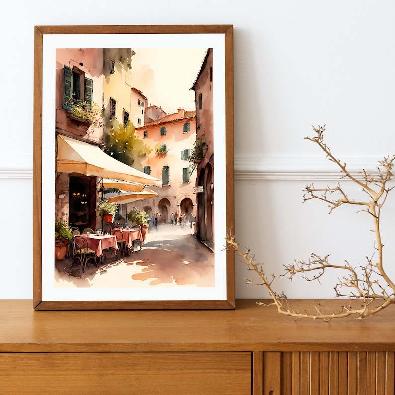 Small Restaurant in Rome Wall Art, Italy Printable Art, High Quality ...