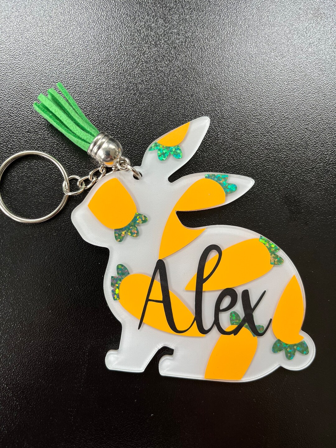 Easter Bunny Keychain, Kids Personalized Gifts for Easter, Named ...